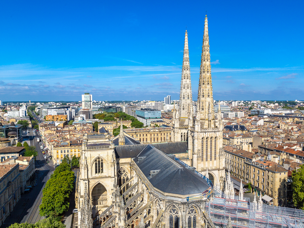 Bordeaux France travel city views with Cathedral - Travel Inspires